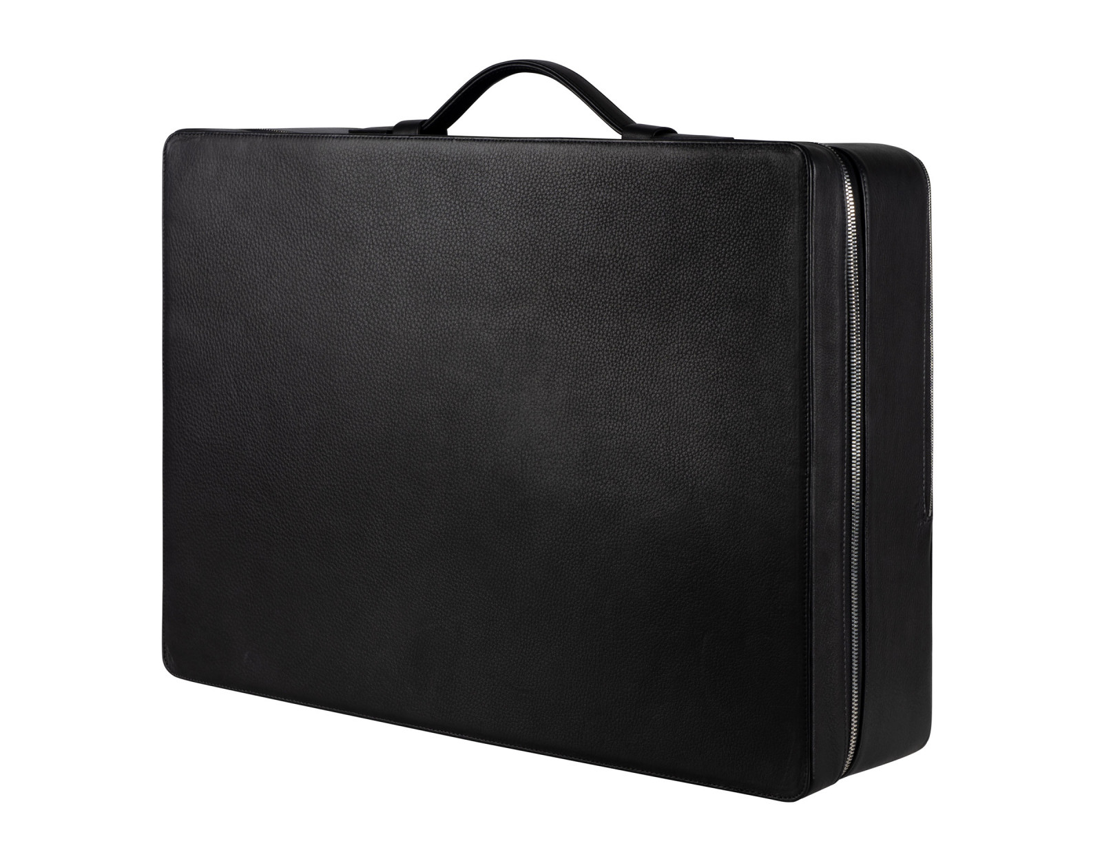 SUIT-CASE travel suitcase in black calfskin leather | TSATSAS