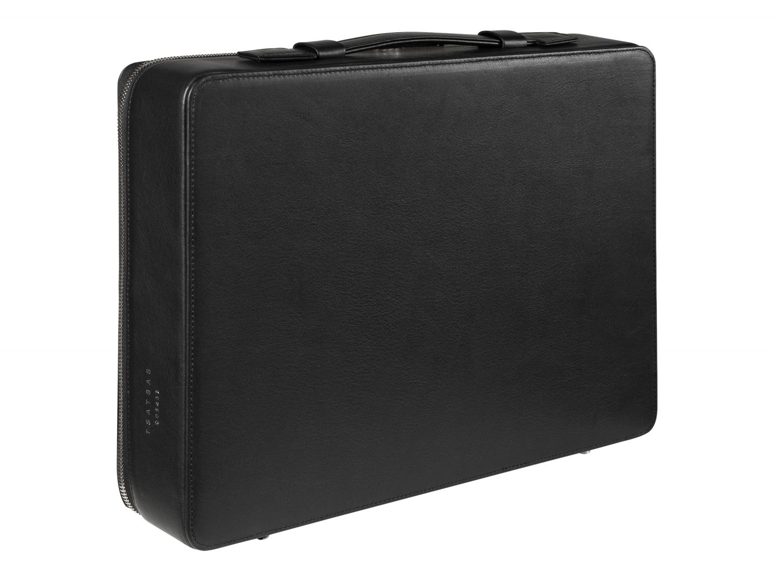 BRIEF-CASE in black calfskin leather | TSATSAS