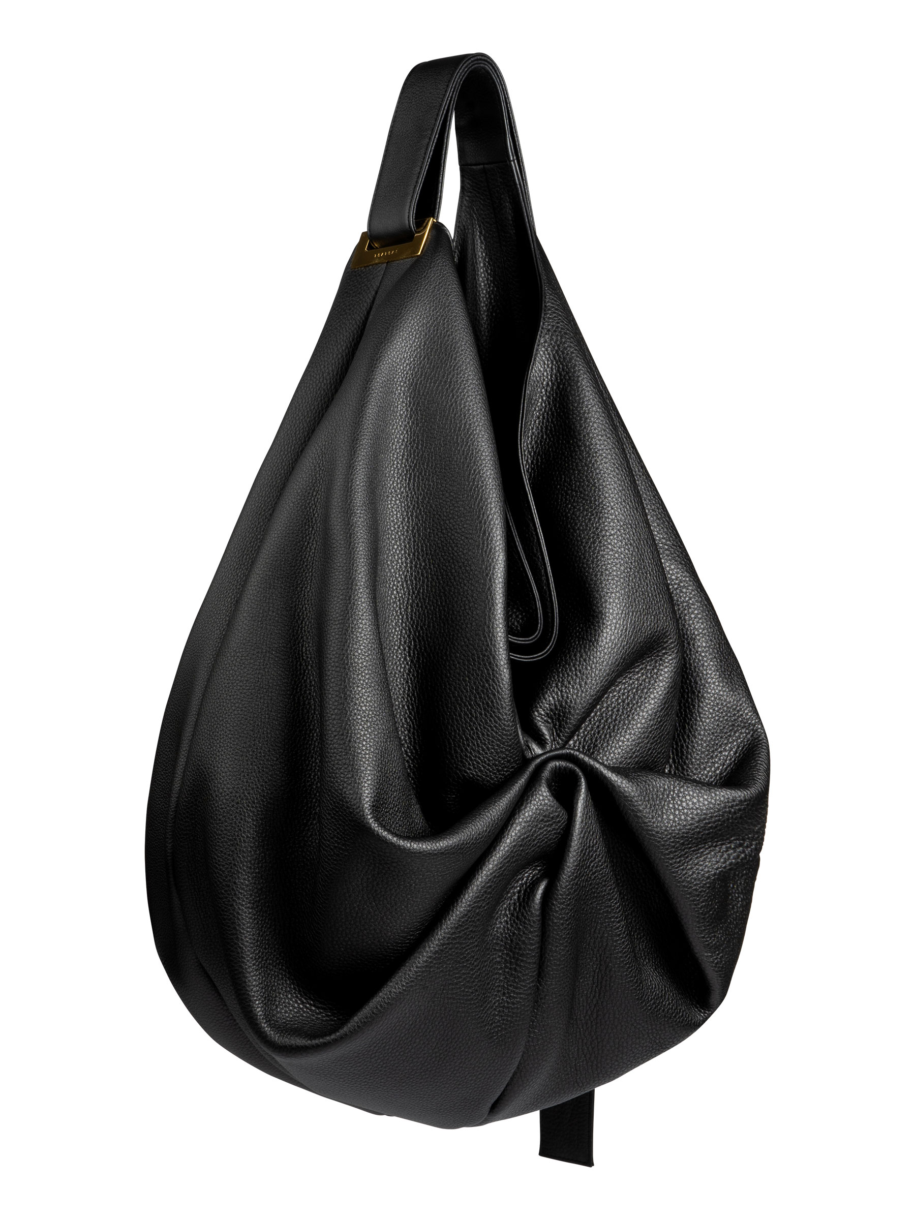 SACAR shoulder bag in black calfskin leather | TSATSAS