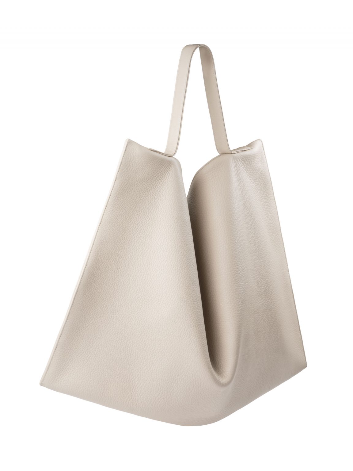 NATHAN shoulder bag in ivory calfskin leather | TSATSAS